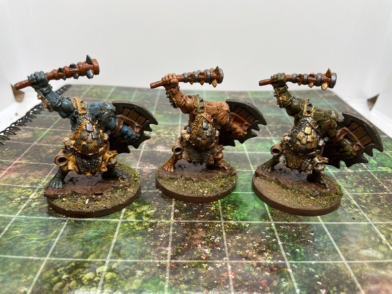 Painted Ogre Chieftain Miniatures - Tabletop RPG, Dungeons and Dragons ...