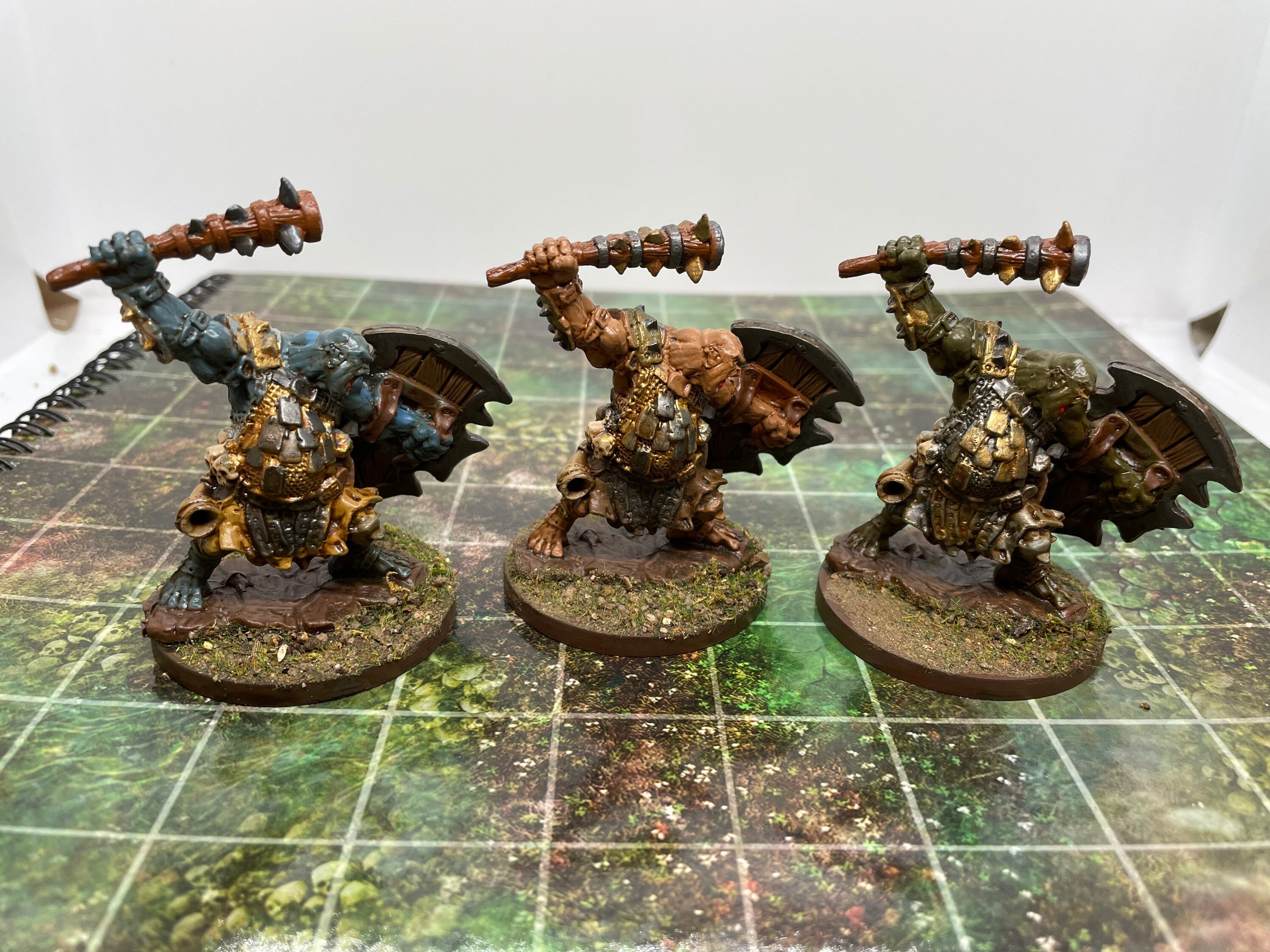 Painted Ogre Chieftain Miniatures Tabletop RPG, Dungeons and Dragons, D ...