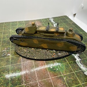 Painted 3D Printed French WW1 WW2 Char 2C Superheavy Tank Tabletop RPG ...