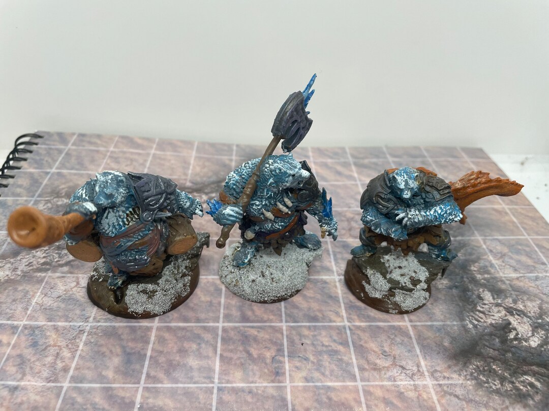 Painted 3D Printed Arcturi Bearfolk Frostburn Horrors Archvillain ...