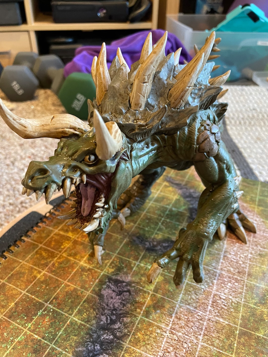 Painted Tarrasque 3D Printed Miniature Tabletop RPG - Etsy