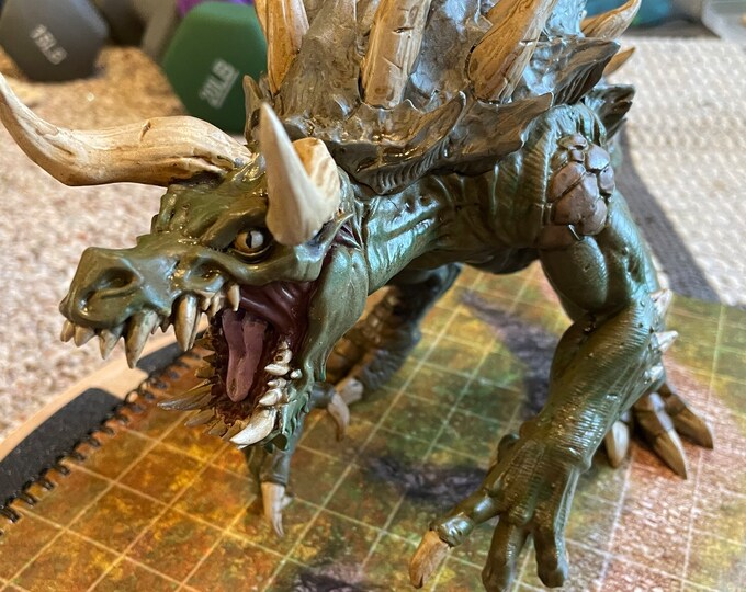 Painted Tarrasque 3D Printed Miniature - Tabletop RPG, Dungeons and ...