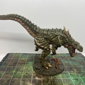 Painted 3D Printed Tyranax Dire Tyrannosaur Rex Dinosaur Miniature ...