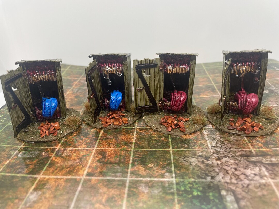 Painted Giant Mimic Outhouse - Tabletop RPG, Dungeons and Dragons, D&D ...