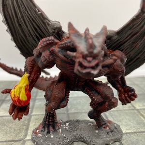 Painted Agramon Pit Fiend Devil Demon Miniature - Tabletop RPG ...