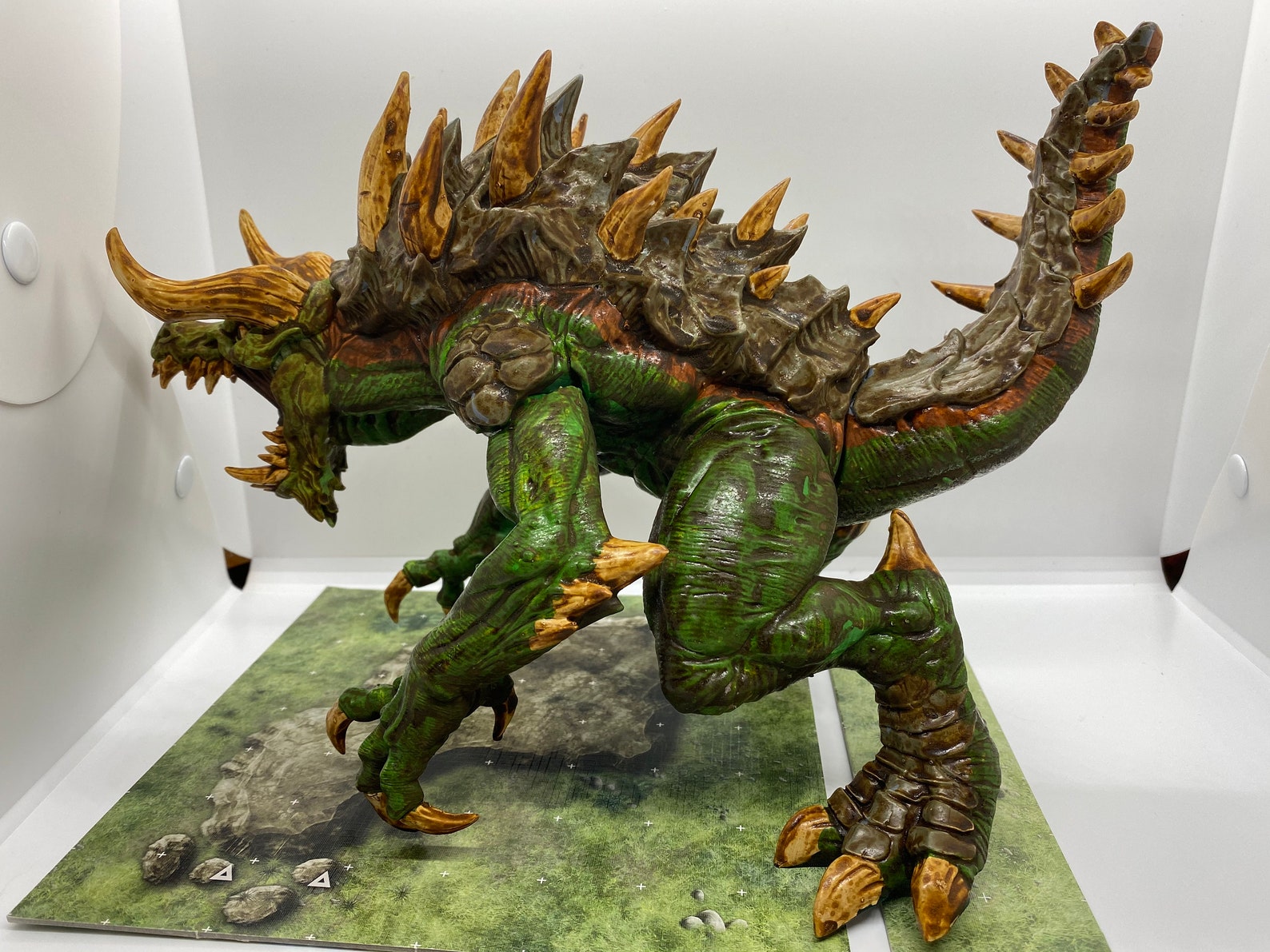 Painted Tarrasque 3D Printed Miniature Tabletop RPG | Etsy