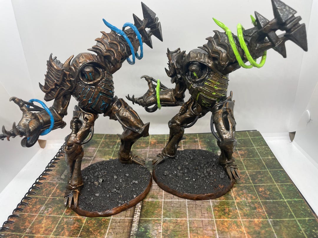 Painted Blightsteel Colossus Miniature - Tabletop RPG, Dungeons and ...