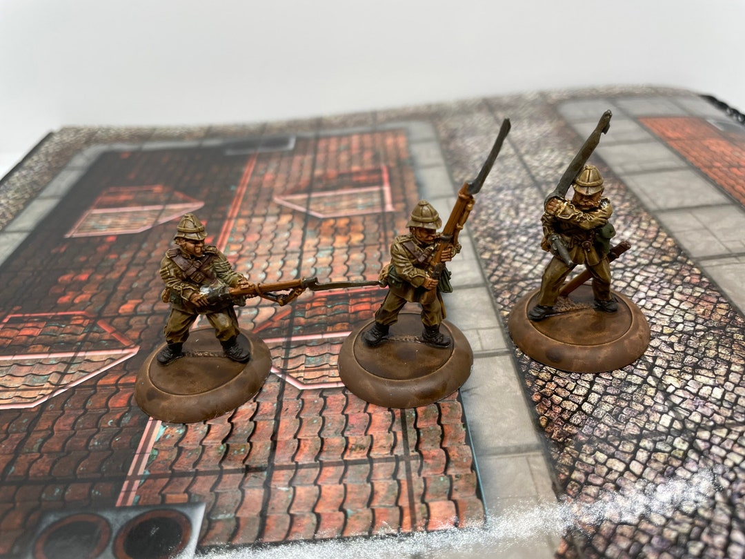 Painted British Colonial Riflemen Victorian Era Miniature - Tabletop ...