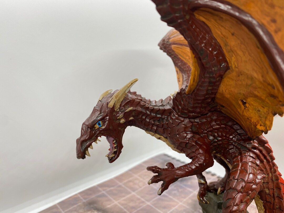 Handbemalte Red Dragon Miniatur: Nathavarr der Ravenous, Tabletop RPG ...