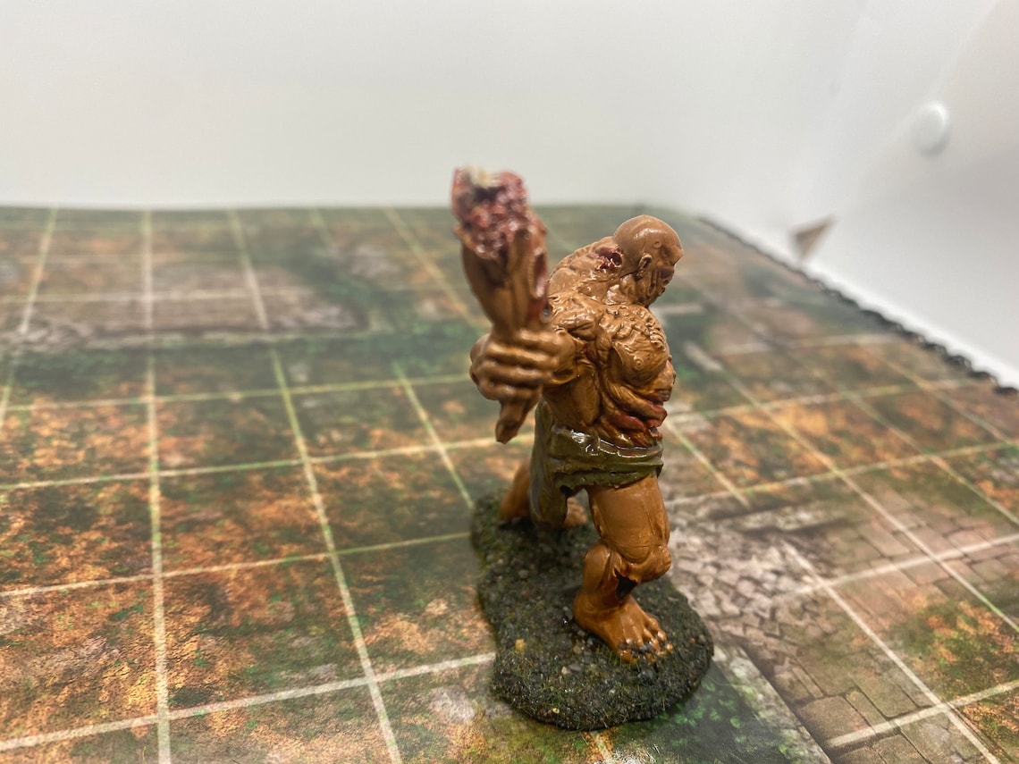 Painted Zombie Brute Miniature Tabletop RPG Dungeons and - Etsy