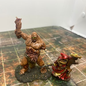 Painted Zombie Brute Miniature Tabletop RPG, Dungeons and Dragons, D&D ...