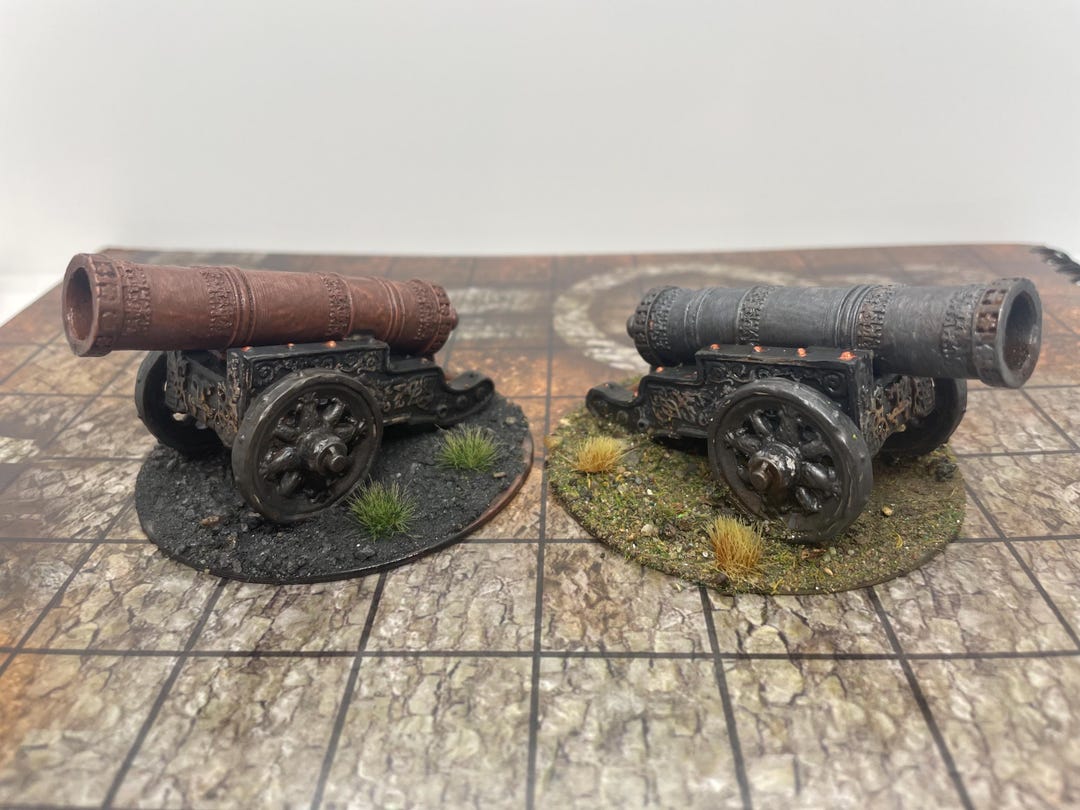 Painted Cannon Miniature Tabletop RPG, Dungeons and Dragons, D&D ...