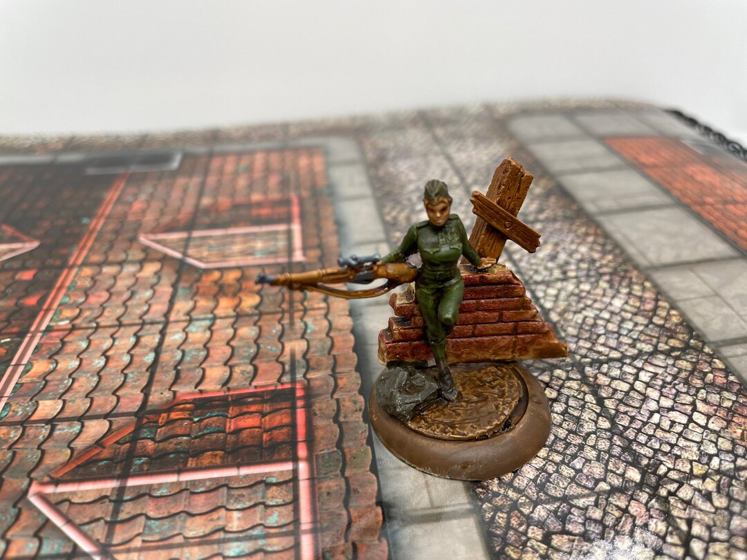 Painted WW2 Russian Sniper Ivanetta Kozlov Miniature - Tabletop RPG ...