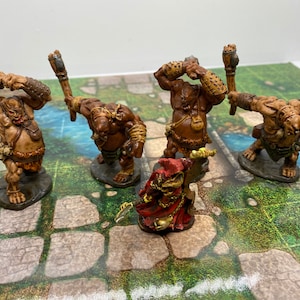 Painted Ogre Miniatures Tabletop RPG Dungeons and Dragons | Etsy