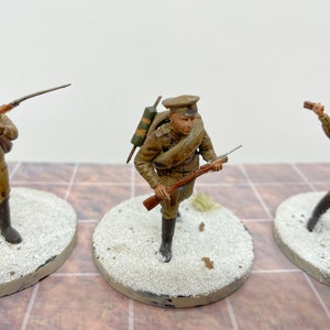 Painted Word War One WW1 Russian Infantry Miniatures - Tabletop RPG ...