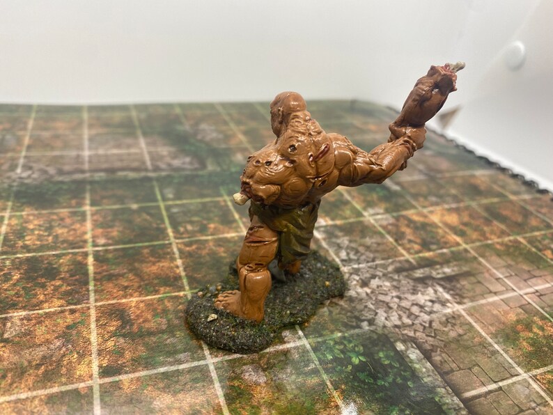 Painted Zombie Brute Miniature Tabletop RPG Dungeons and - Etsy