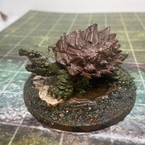 Painted Giant Snapping Turtle Miniature Tabletop RPG, Dungeons and ...