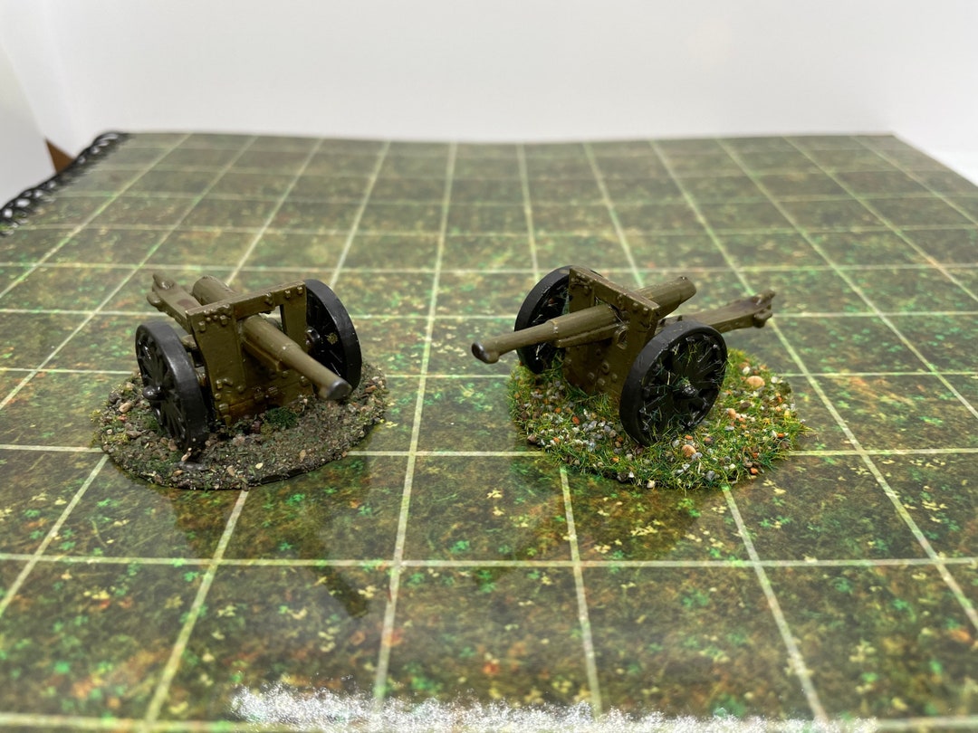Painted 3D Printed WW1 French Field Artillery Tabletop RPG, Dungeons ...