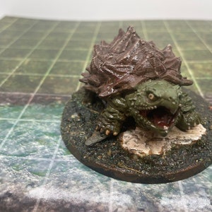 Painted Giant Snapping Turtle Miniature Tabletop RPG, Dungeons and ...