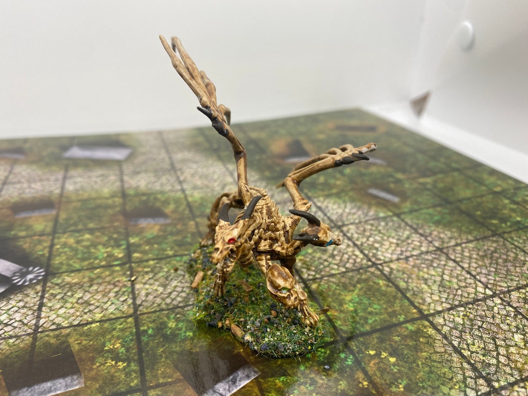 Painted Skeletal Chimera Miniature Tabletop RPG Dungeons - Etsy