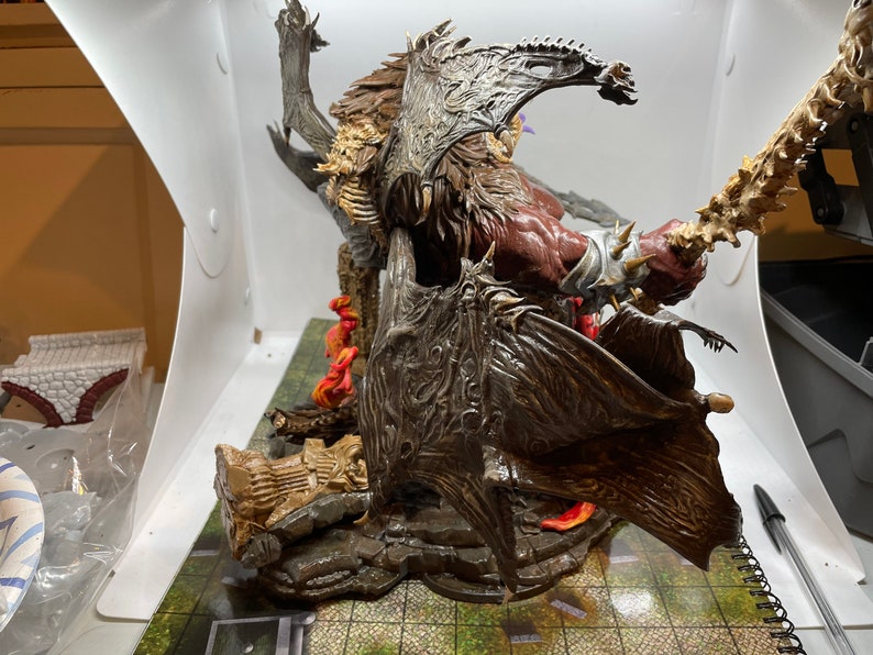 Painted 3D Printed Orcus Demon Prince of Undead Miniature - Etsy