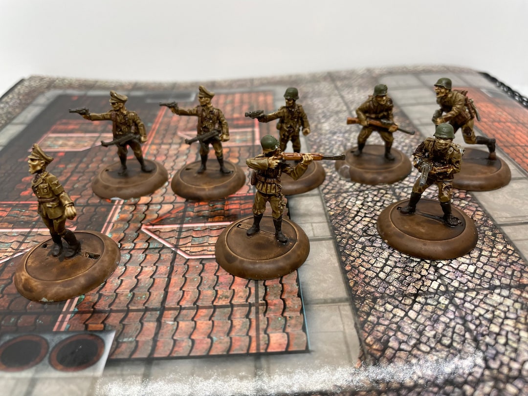 Painted German Nazi Zombie Miniatures - Tabletop RPG, Dungeons and ...