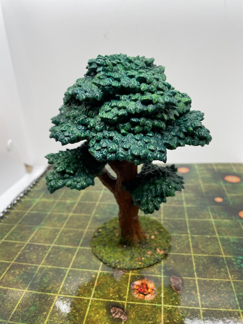Hand-painted 3D Printed Tree Miniature: D&D Scatter Terrain - Etsy