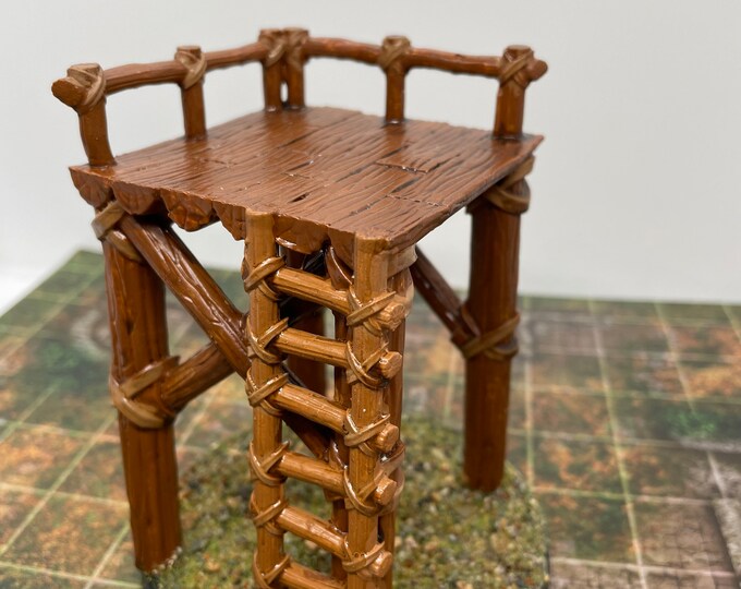 Painted 3D Printed Watchtower - Tabletop RPG, Dungeons and Dragons, D&D ...