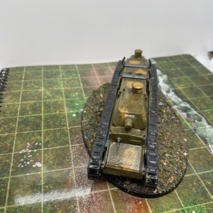 Painted 3D Printed French WW1 WW2 Char 2C Superheavy Tank Tabletop RPG ...