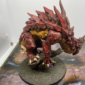 Painted 3D Printed Delani Depths Dragon Miniature - Tabletop RPG, Dungeons and Dragons, D&D, Dnd ...