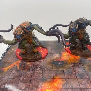 Painted Demogorgon Demonic Lasher Demon Lord Tabletop RPG, Dungeons and ...