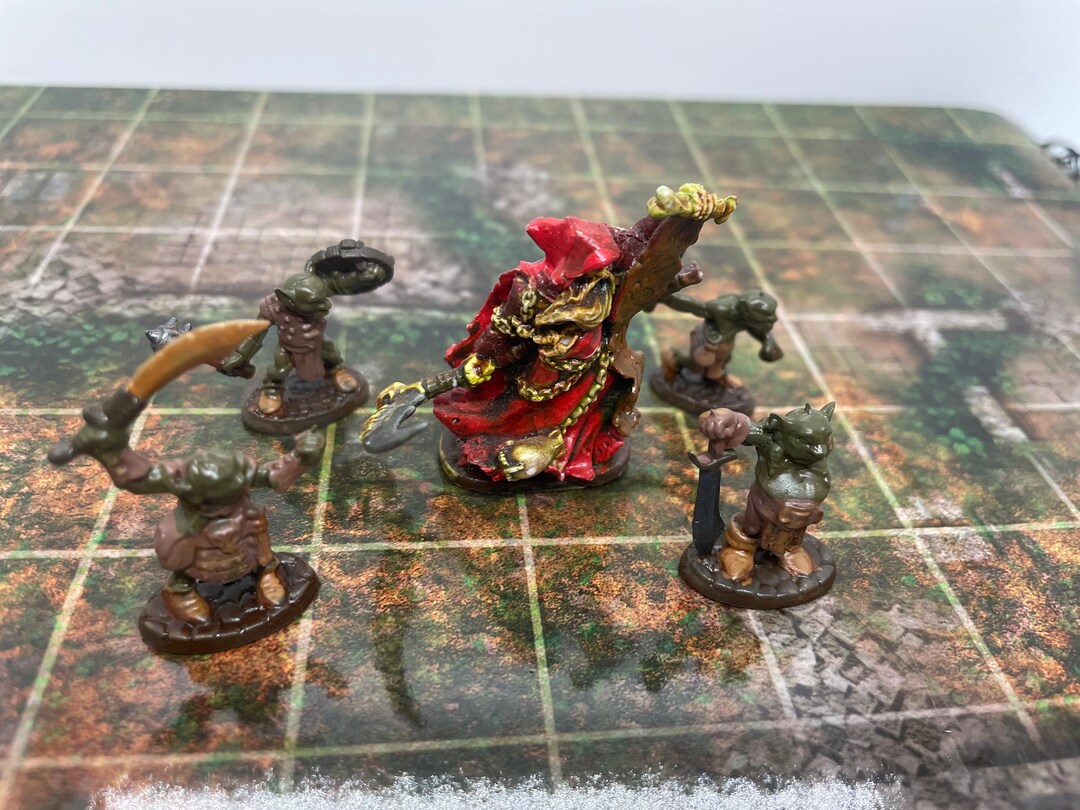 Painted Goblin Horde Miniature - Tabletop RPG, Dungeons and Dragons, D ...