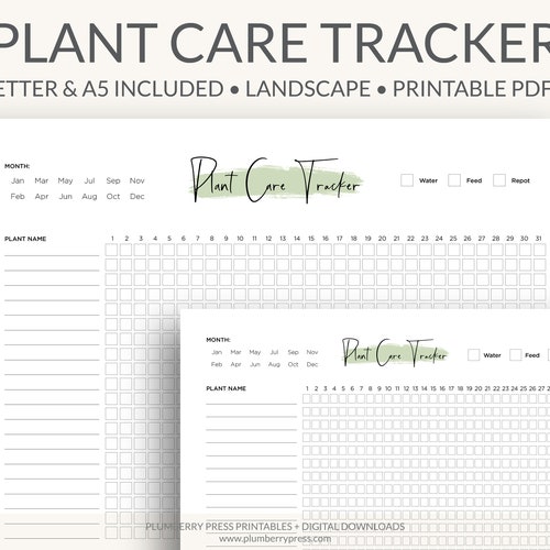 Houseplant Journal Printable Plant Care Planner Tracker - Etsy