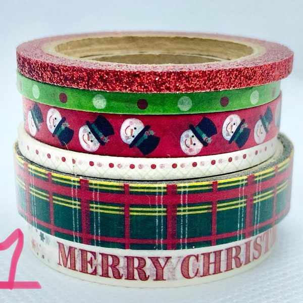 Christmas Washi Tape - Etsy