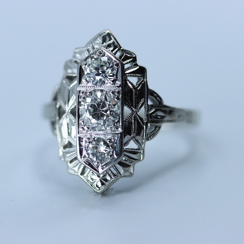 Estate Diamond Ring - Etsy