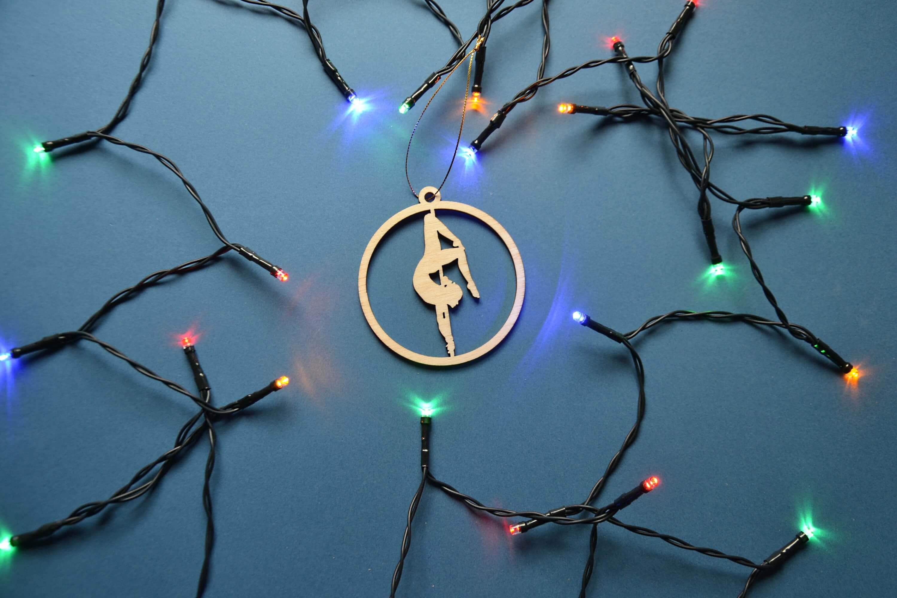 Set of 9 Christmas Pole Dance Wood Ornaments, Stripper Christmas Decor ...
