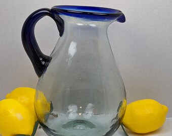 Mexican Glass Pitcher - Etsy