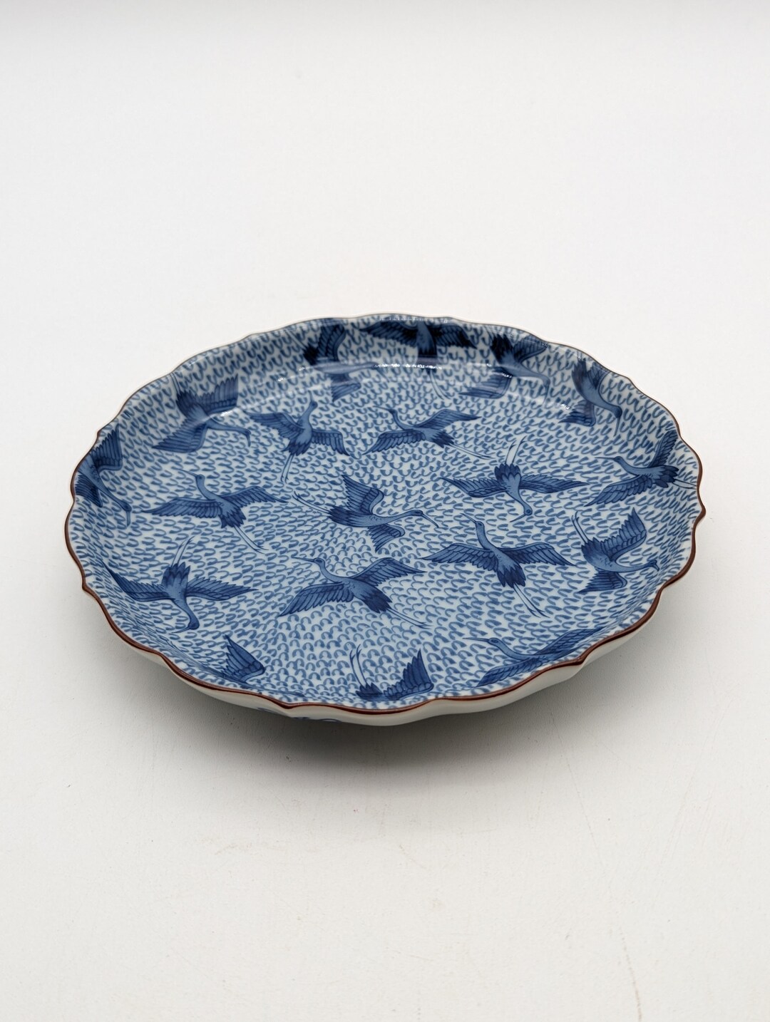 Vintage Fitz & Floyd Blue Stork Pattern Salad Plate Made in Japan - Etsy