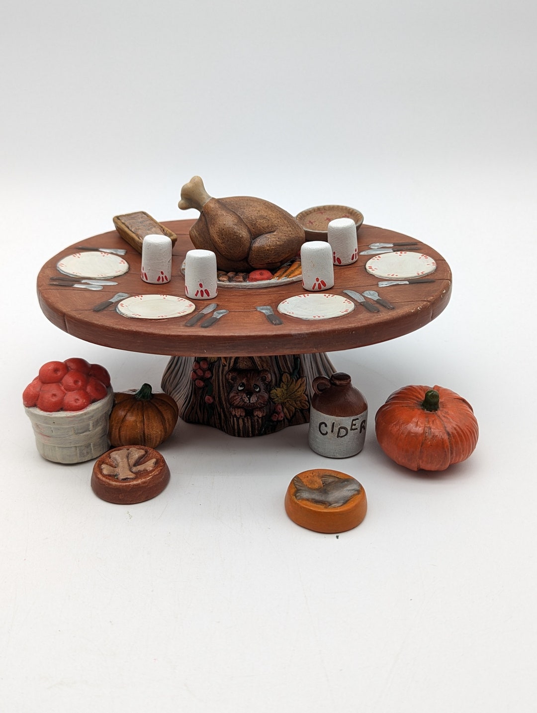 Ceramic Happy Thanksgiving Dinner - Etsy