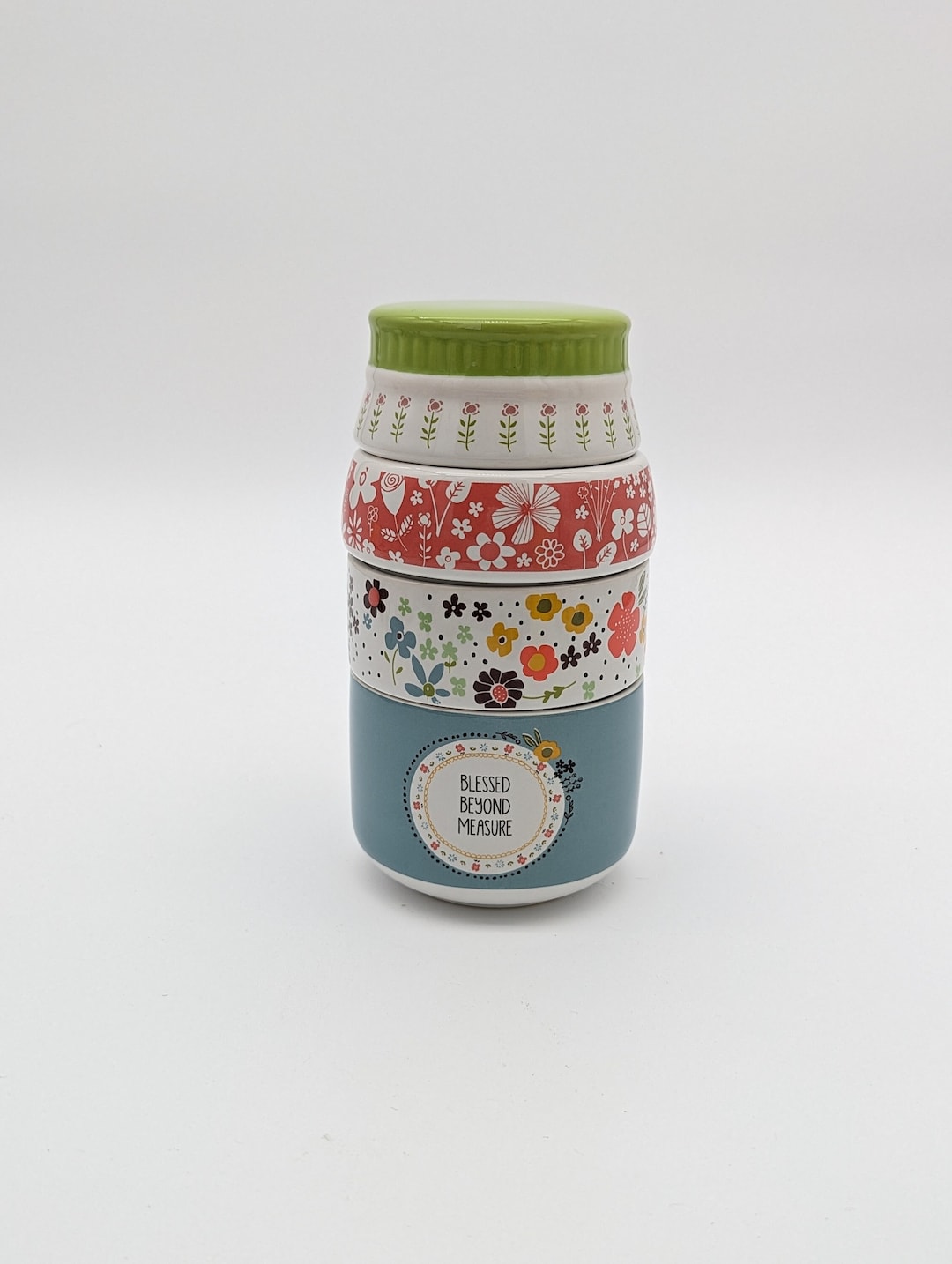 Pavilion Gift Company Measuring Cup Set "blessed Beyond Measure" - Etsy