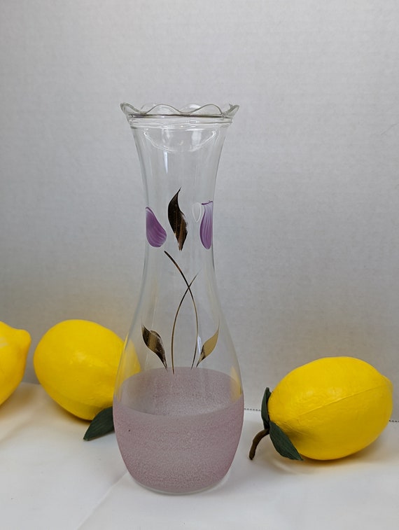 Vintage 1950s Bartlett Collins Hand Painted Frosted Bottom - Etsy