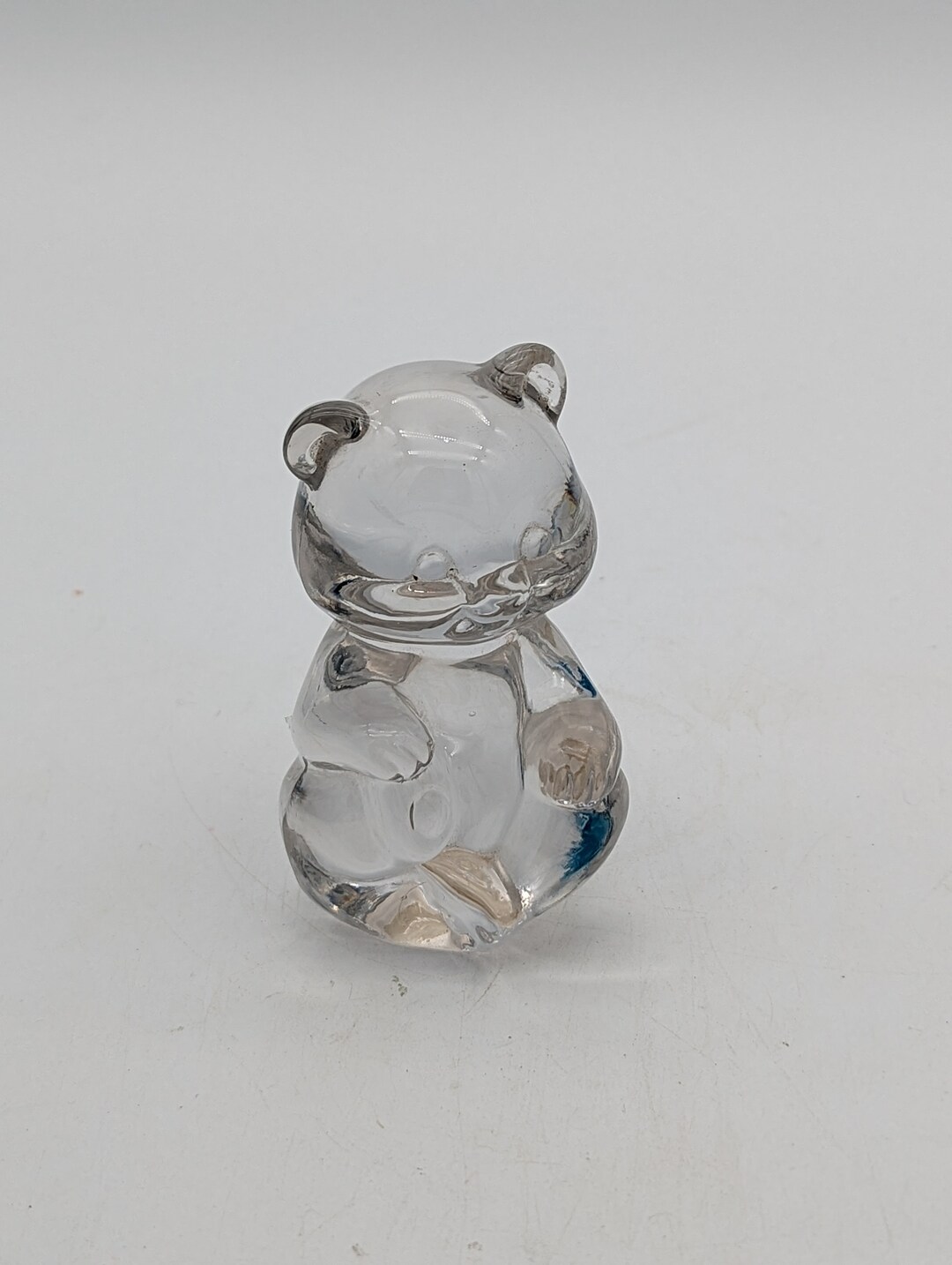 Fenton Clear Glass Bear Art Glass Sticker USA - Etsy
