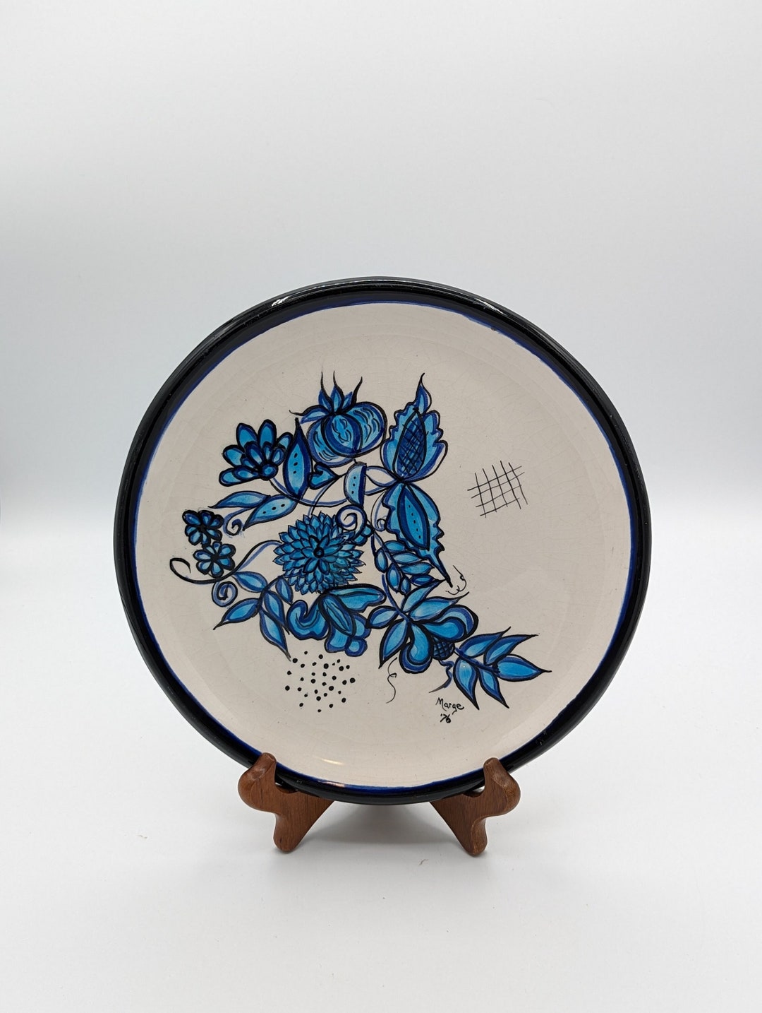 Beautiful Vintage First Prize Hand Painted Plate Signed - Etsy