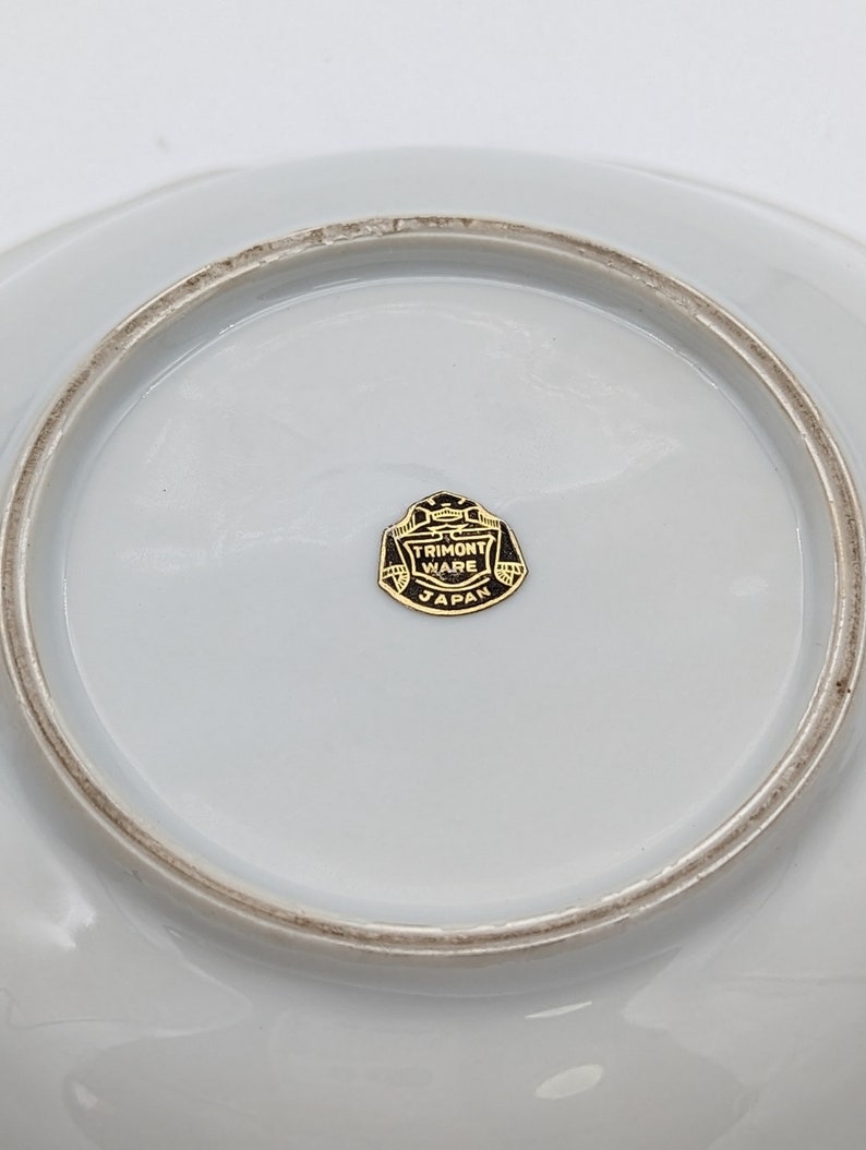 Vintage Trimont Ware Bowl Gold and Pink Geometric Pattern Luster Bowl ...