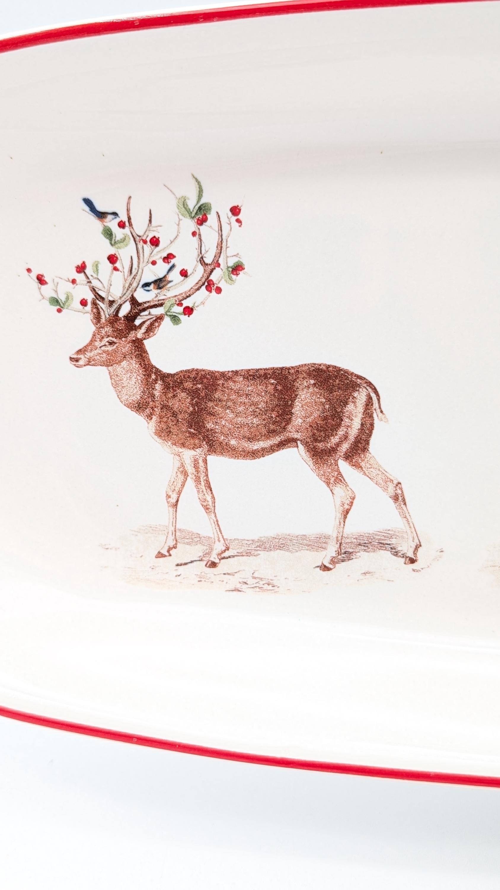 Pottery Barn Silly Stag Serving Tray Reindeer Moose - Etsy