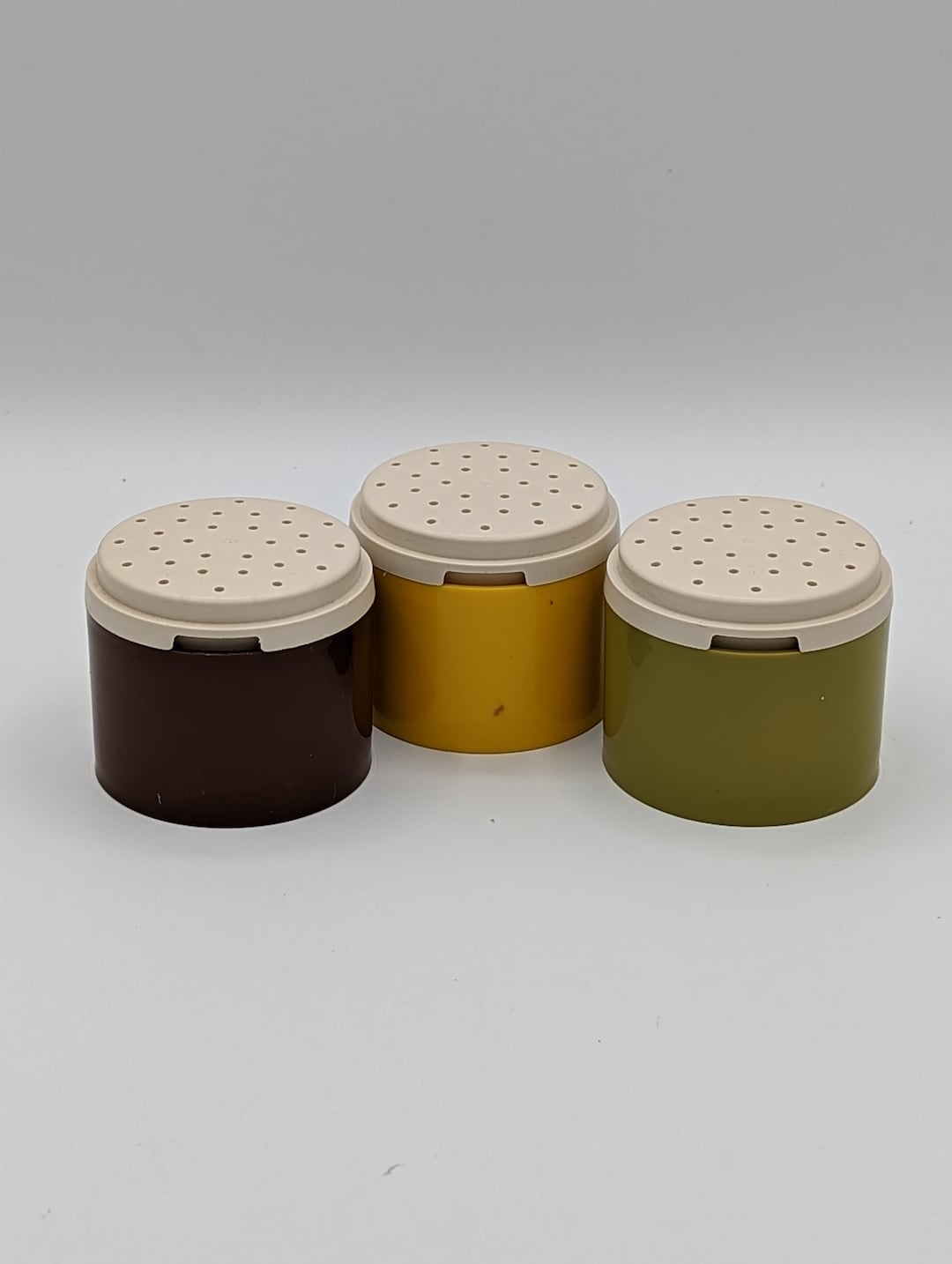 Tupperware 1308 Stacking Spice Containers Set of 3 Stackable Harvest ...