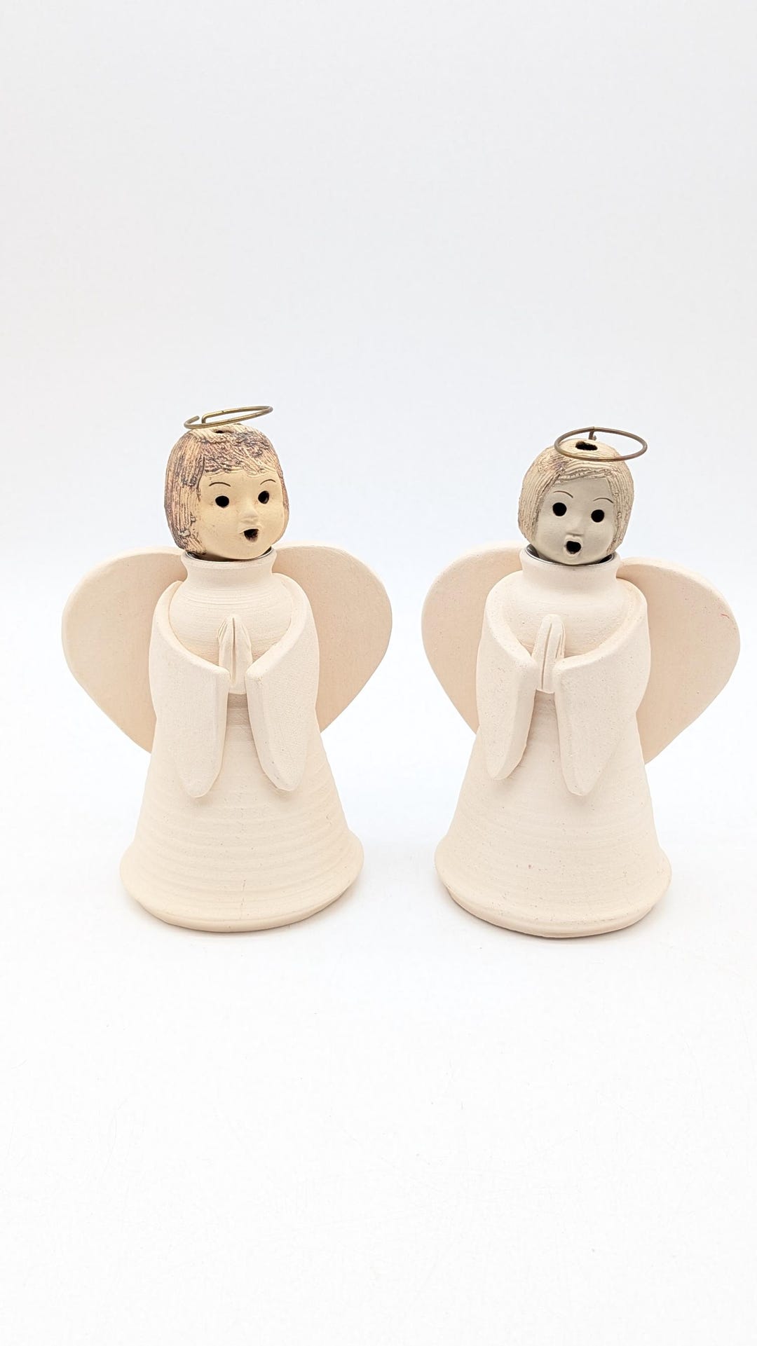 Pair of Vintage 'the Pottery House' Angels Light Oil Burning Light ...