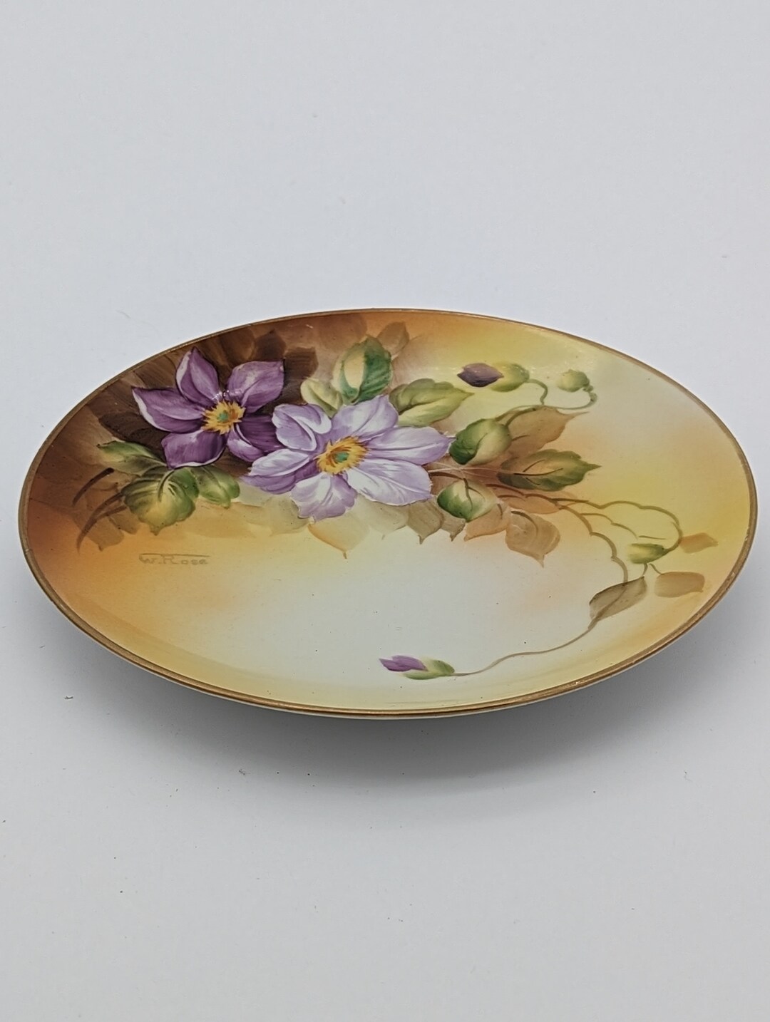Vintage Morimoto Noritake Nippon China Hand Painted With Purple Flowers ...