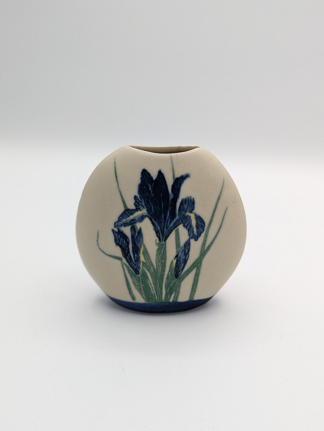 Otagiri Blue Iris Rhapsody Vase 4" - Etsy