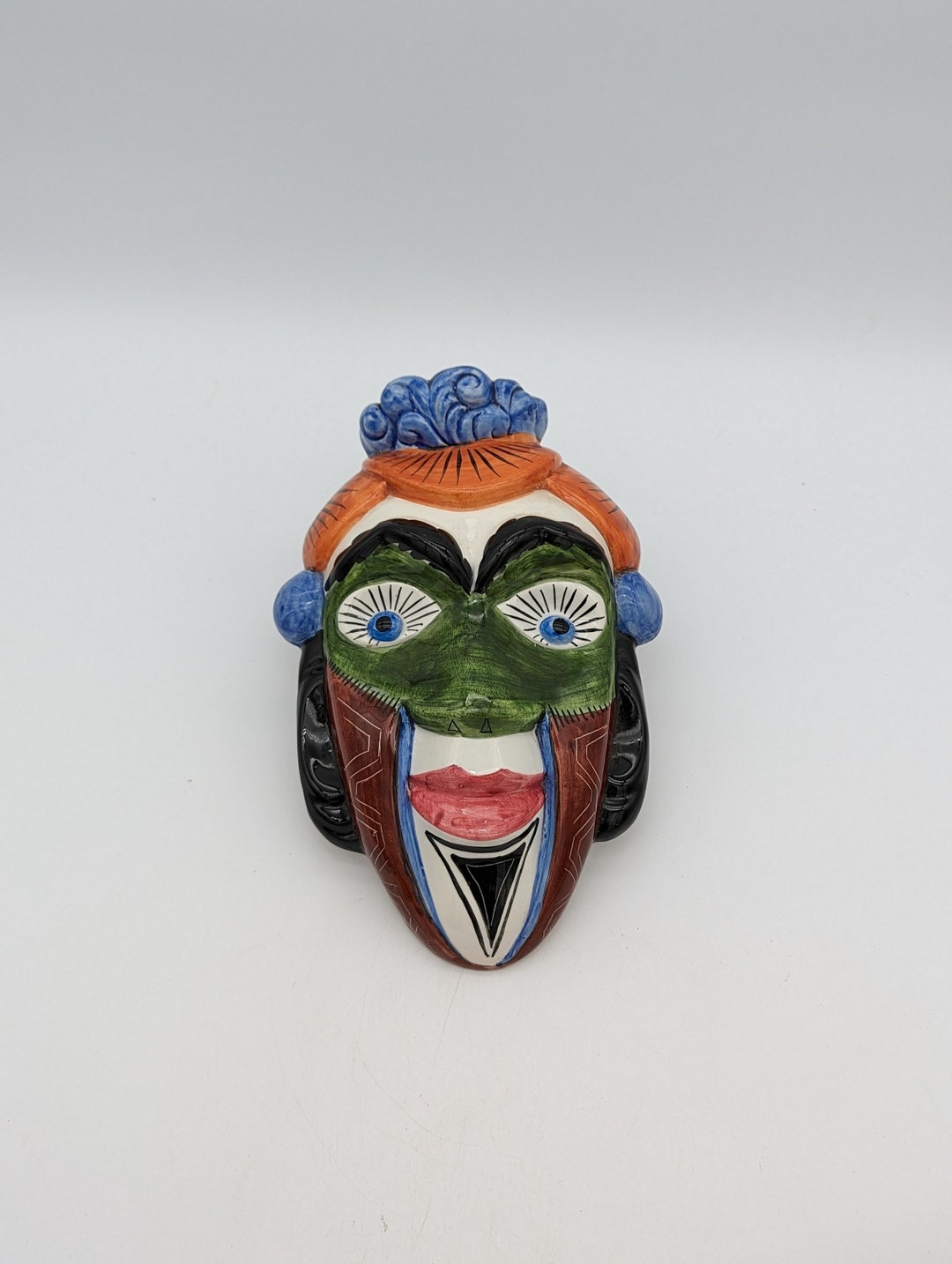 Unique Italian Mask Hand Painted Signed AZ Italy - Etsy